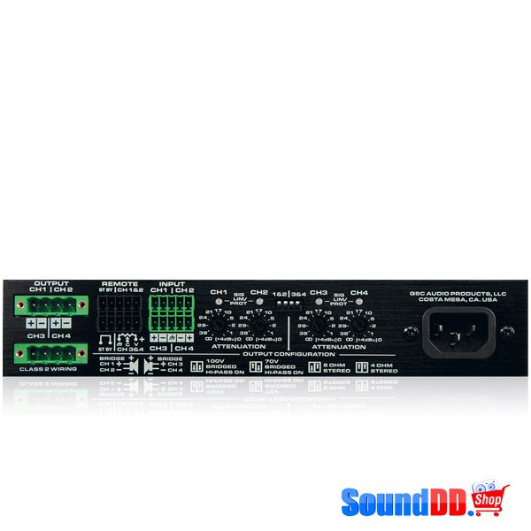 QSC SPA4-60 เครื่องขยายเสียง 4 ชาเเนล คลาส D 60W