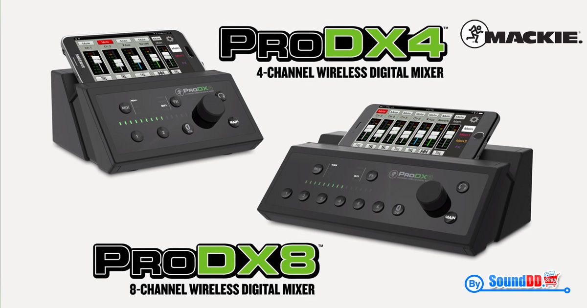 MACKIE ProDX8 เครื่องผสมสัญญาณเสียง ดิจิตอล 8 ชาแนล 6 ไมค์