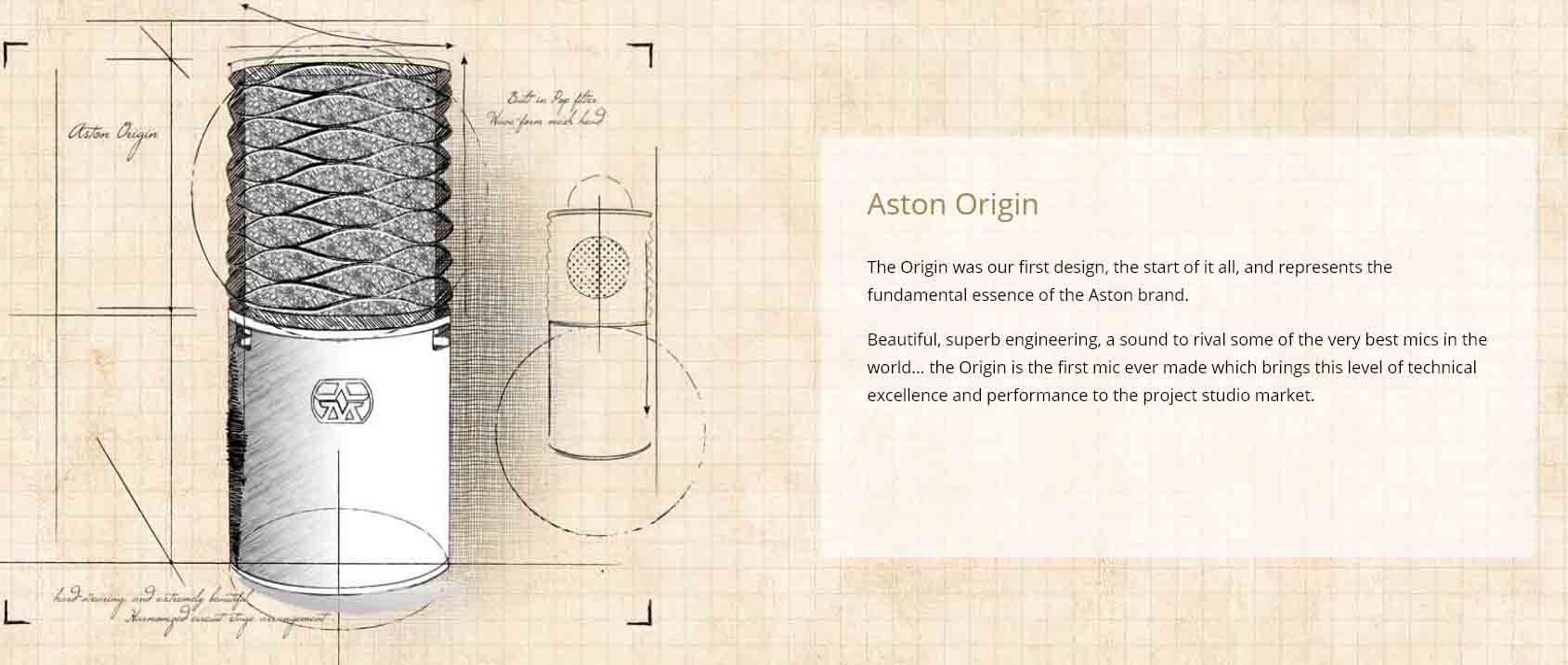 ASTON ORIGIN ไมค์บันทึกเสียง ประสิทธิภาพสูง คอนเดนเซอร์