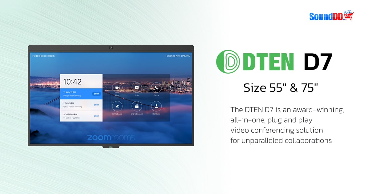 จอ DTEN D7 คมชัดระดับ 4K ใช้งานได้แบบ All In One !! - ซาวด์ดีดี ช็อป
