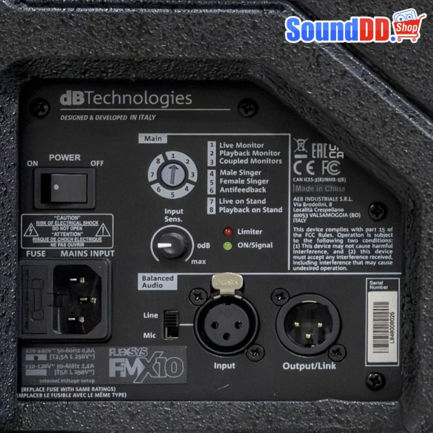 dBTechnologies Flexsys FMX10 ลำโพงมอนิเตอร์เวที 10 นิ้ว 2 ทาง